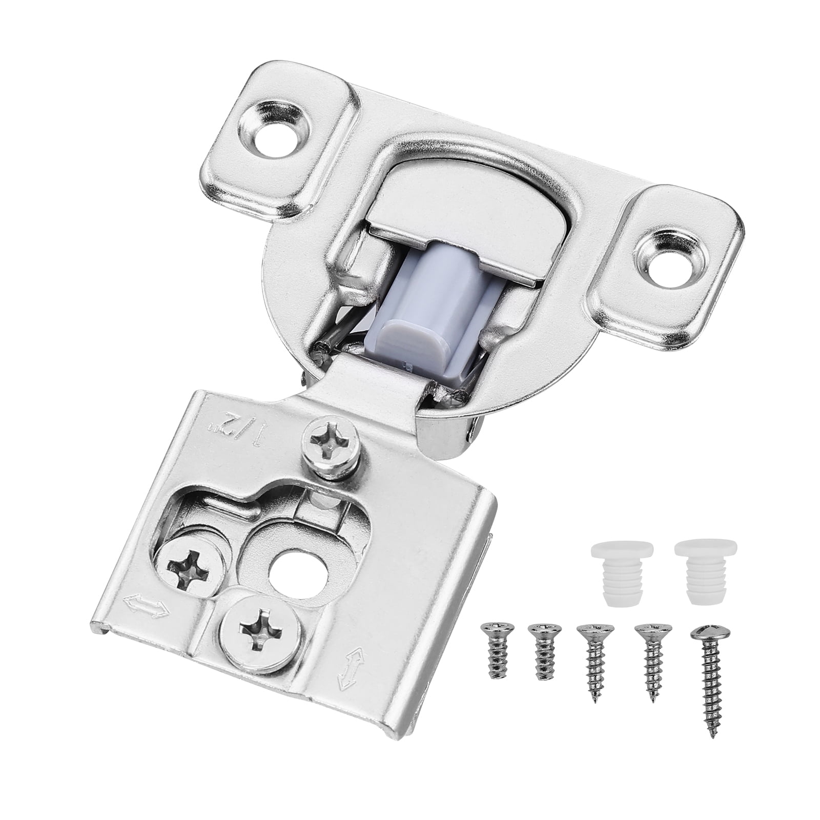 VEVOR Cabinet Hinges, 50 Packs Partial Overlay Kitchen Cabinet Door ...