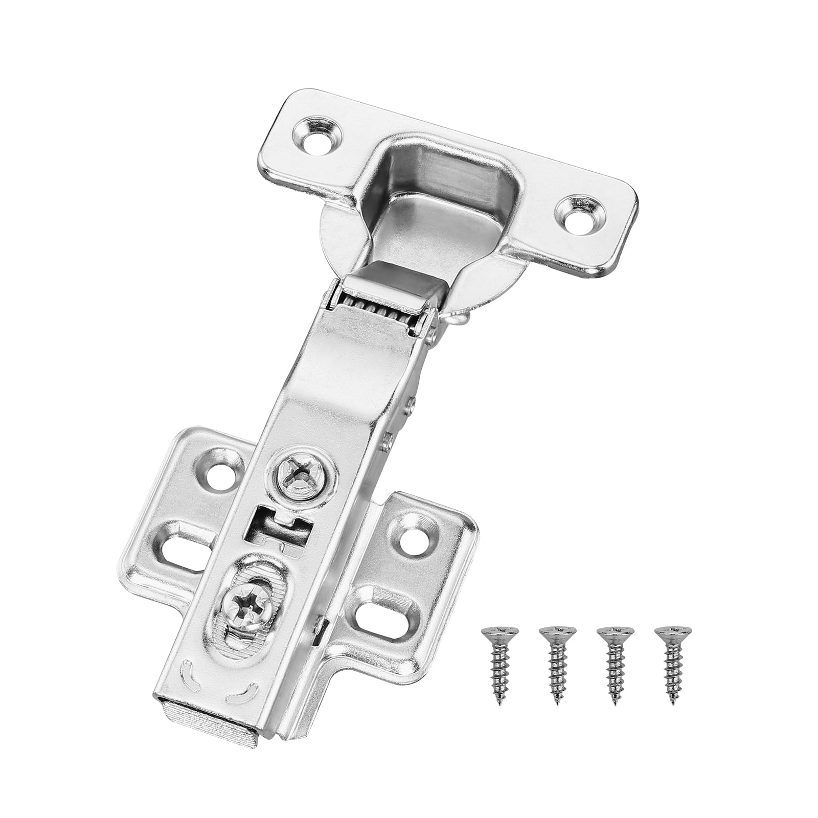 VEVOR Cabinet Hinges, 60 Packs Full Overlay Kitchen Cabinet Door Hinges ...