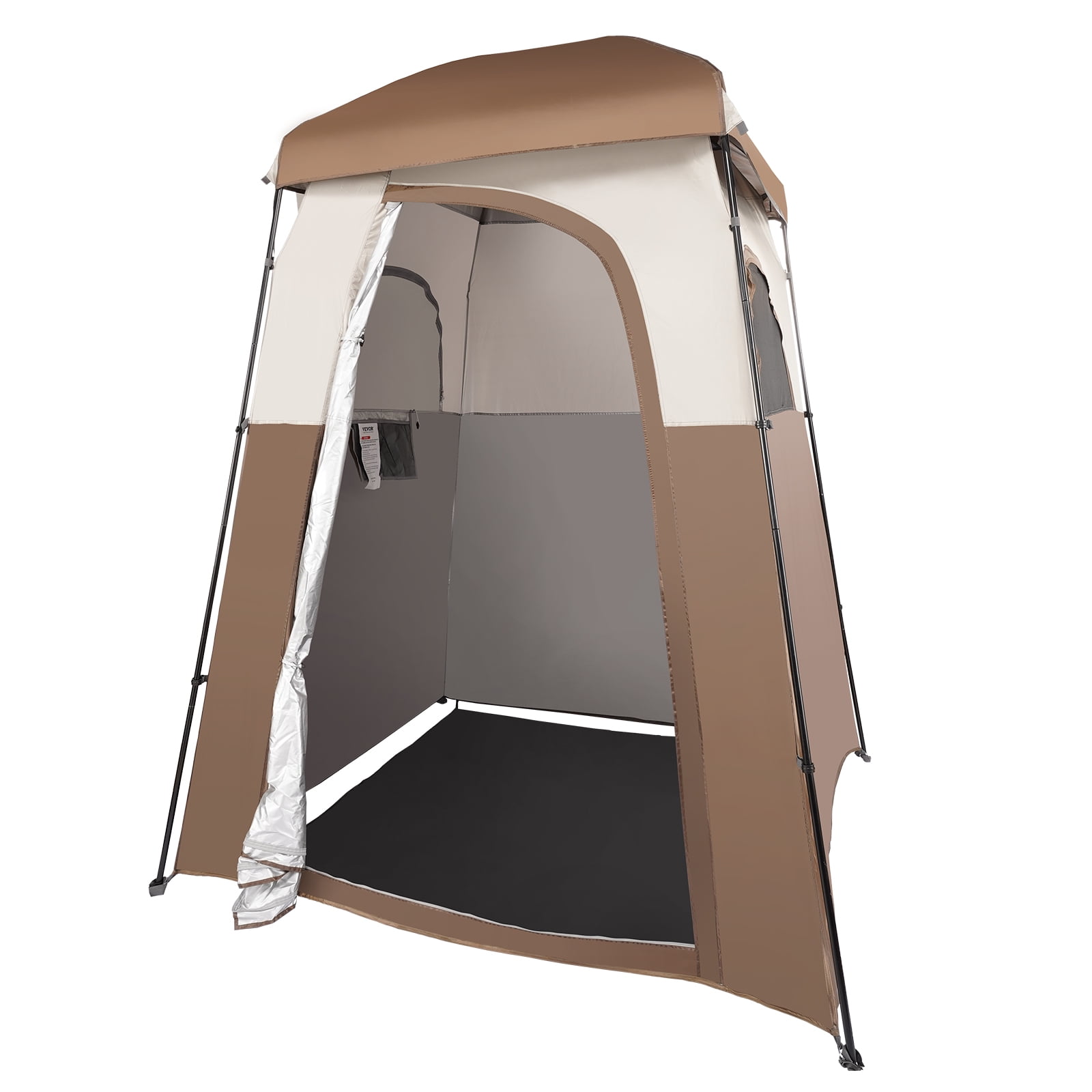 VEVOR Camping Shower Tent, 66" x 66" x 87" 1 Room Oversize Outdoor ...