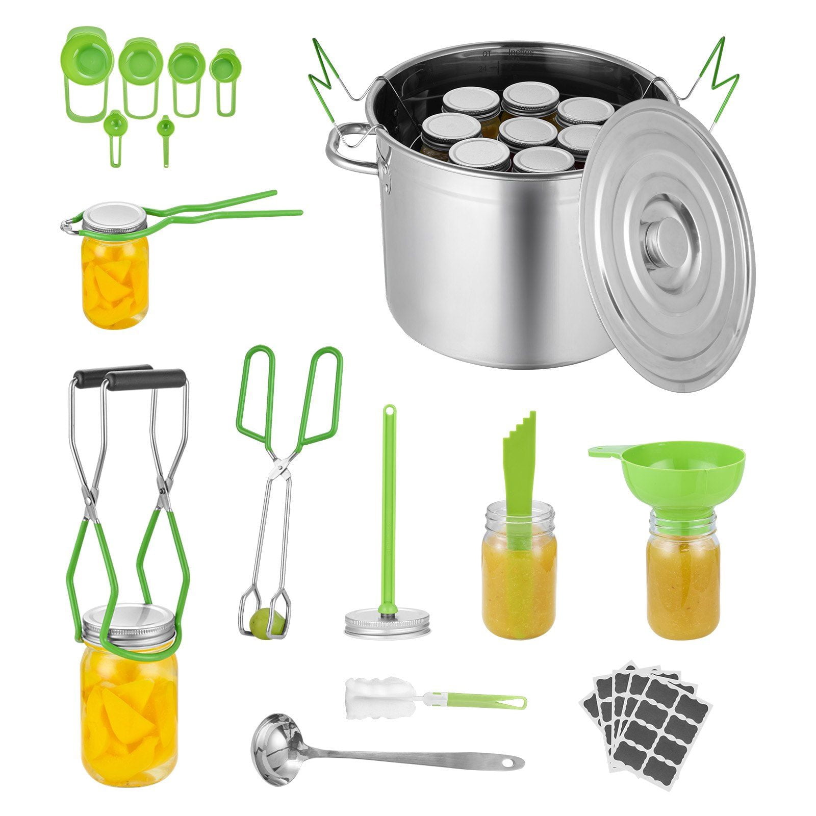 VEVOR Canning Supplies Starter Kit, 11 Pieces Stainless Steel Water ...