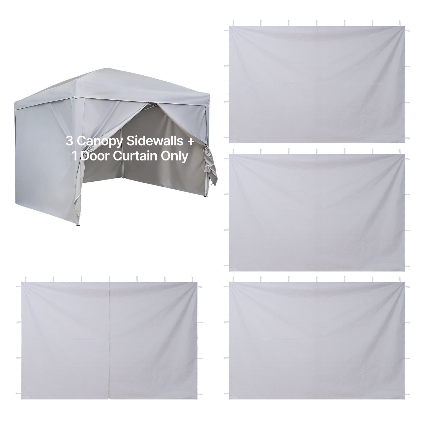 VEVOR Canopy Sidewalls, Fit for 10 x 10 ft Pop Up Canopy Tent, Tent ...