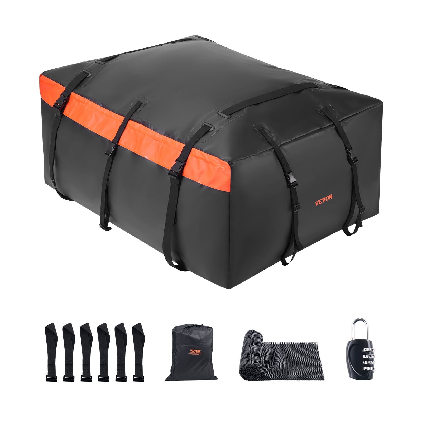 VEVOR, Car Rooftop Cargo Carrier, 23 Cubic Feet, Waterproof Lock ...