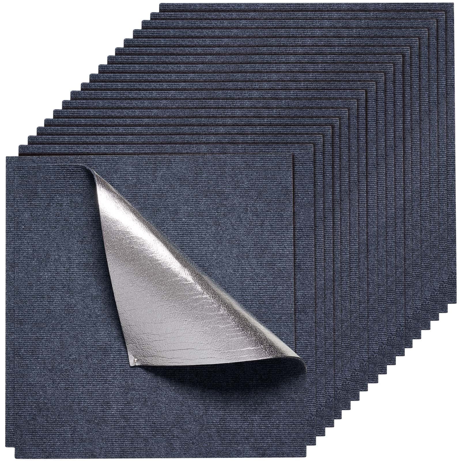 VEVOR Carpet Tiles 24x24 inch, 15 Pack Peel and Stick Carpet Square Rug ...