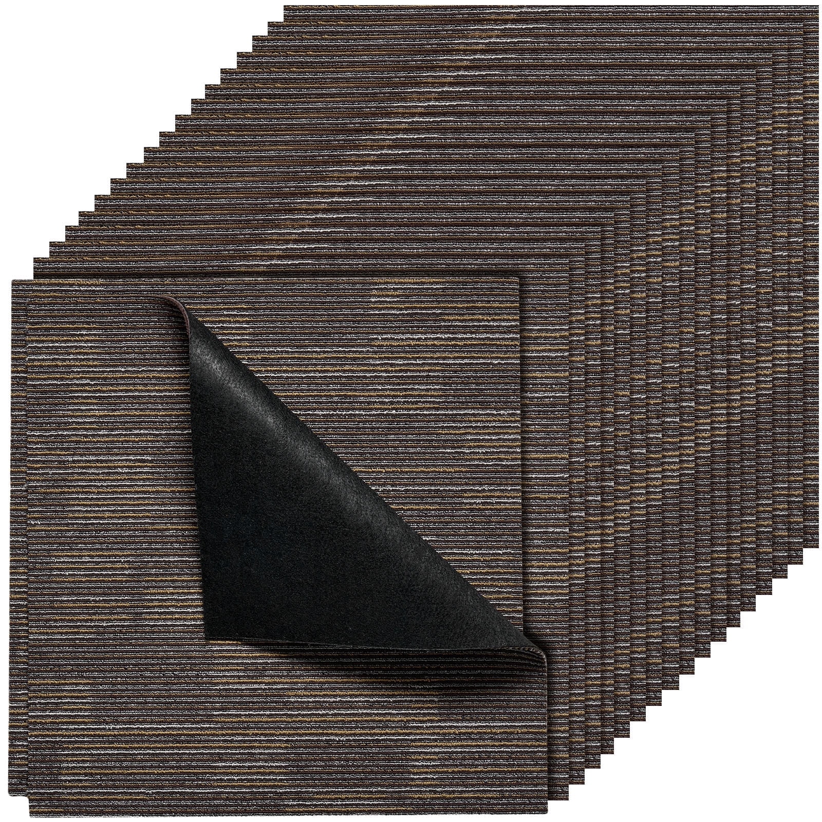 VEVOR Carpet Tiles Reusable 24x24 inch, 24 PCS Modular Carpet Square ...