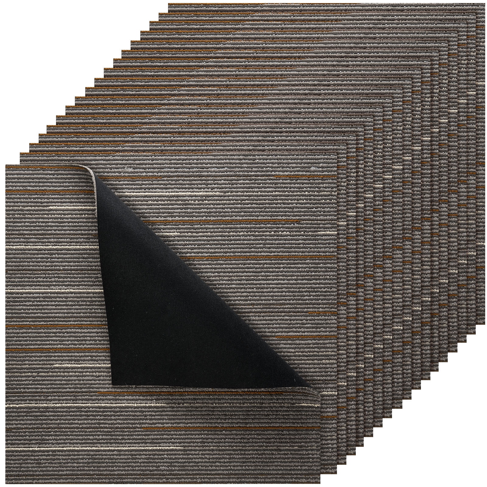 VEVOR Carpet Tiles Reusable 24x24 inch, 24 PCS Modular Carpet Square ...