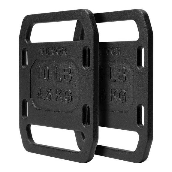 VEVOR Cast Iron Ruck Weights, 10LB Pair Ruck Plate, Weighted Weights ...