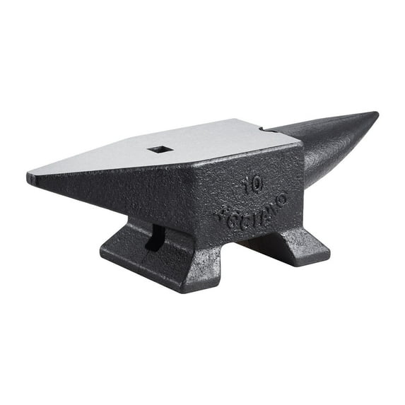 VEVOR Cast Steel Anvil, 22 Lbs(10kg) Single Horn Anvil with Large ...
