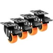 HOLKIE Retractable Caster Wheels,(4 pack) Heavy Duty Workbench Casters ...