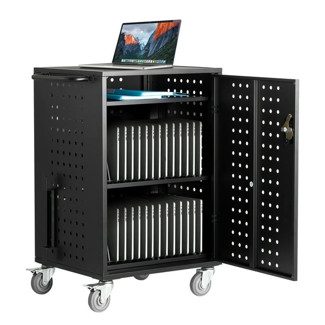 VEVOR Charging Cart, 32 Device Mobile Charging Station, Up to 15.6 in ...