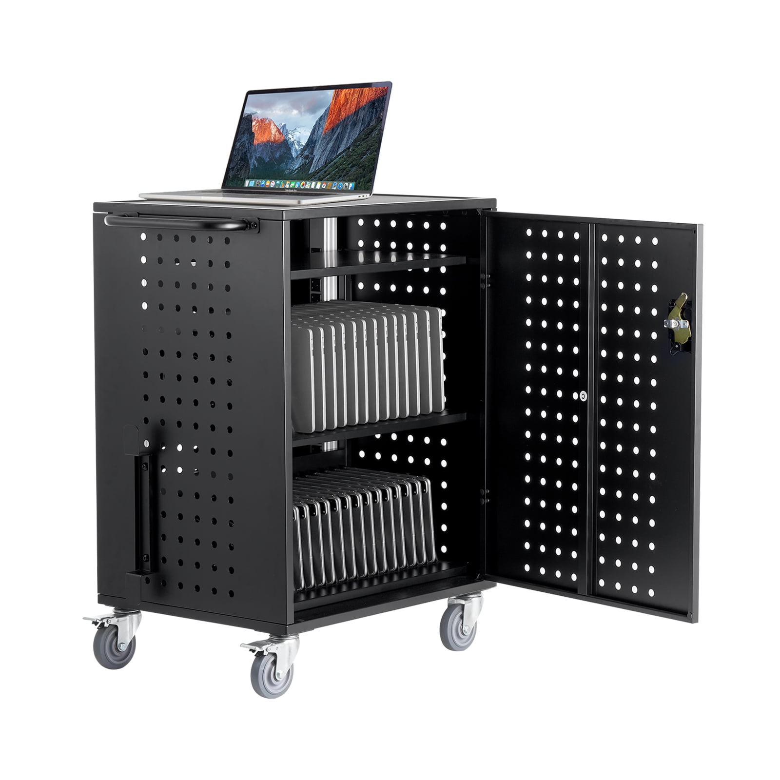 VEVOR Charging Cart, 36 Device Mobile Charging Station, Up to 15.6 in ...