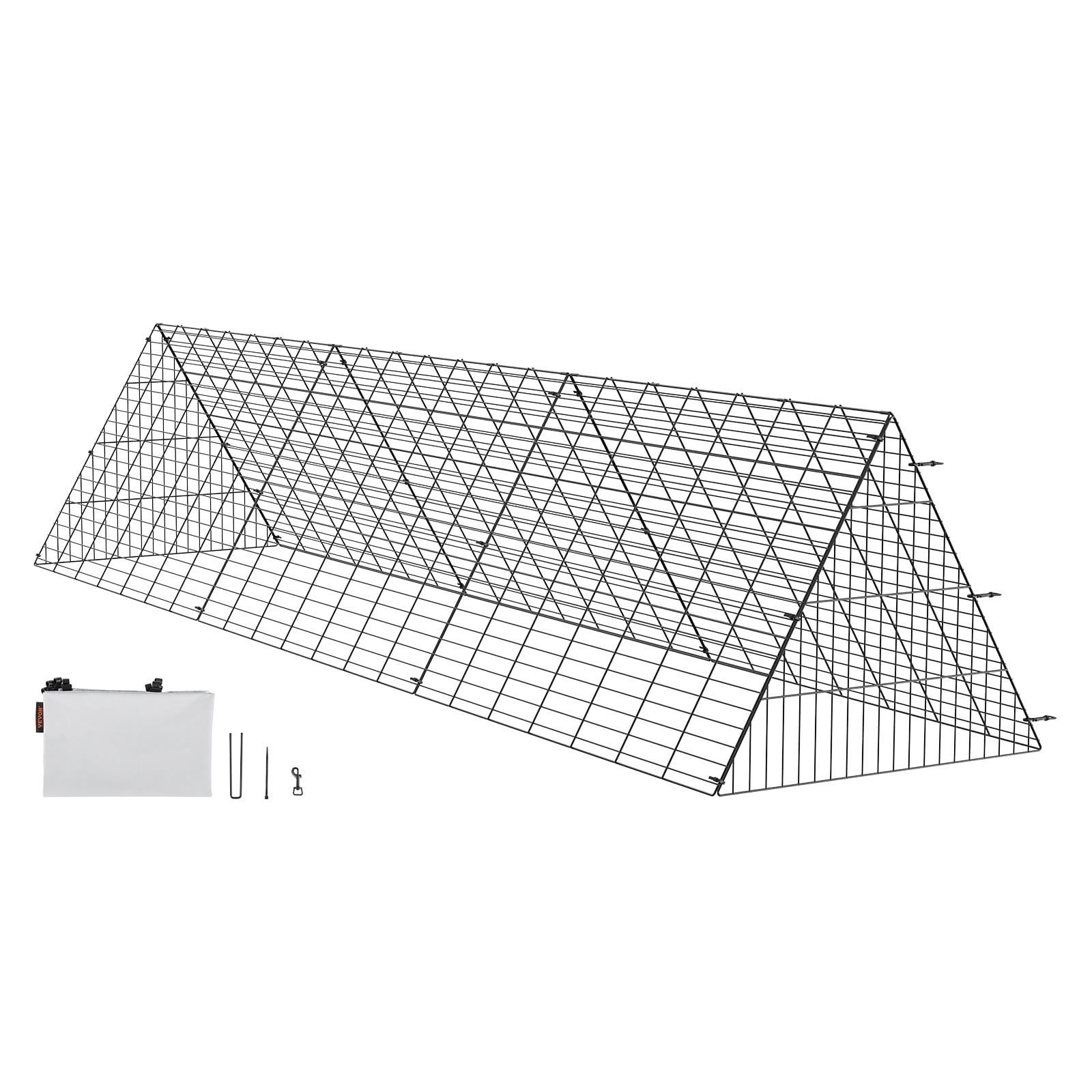 VEVOR Chicken Tunnels, 118.1 x 28 x 24.2 inch (LxWxH) Chicken Tunnels ...