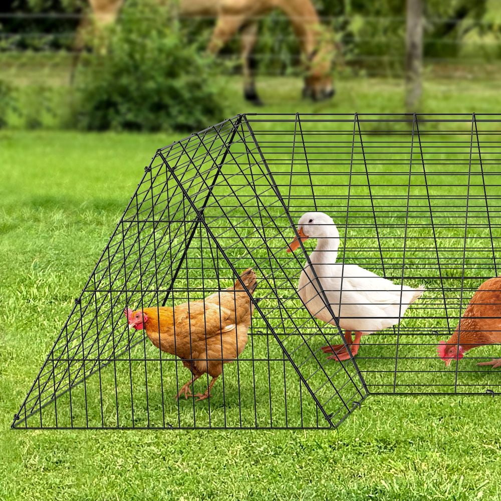 VEVOR Chicken Tunnels, 157.5 x 39.4 x 24.2 inch(LxWxH) Chicken Tunnels ...