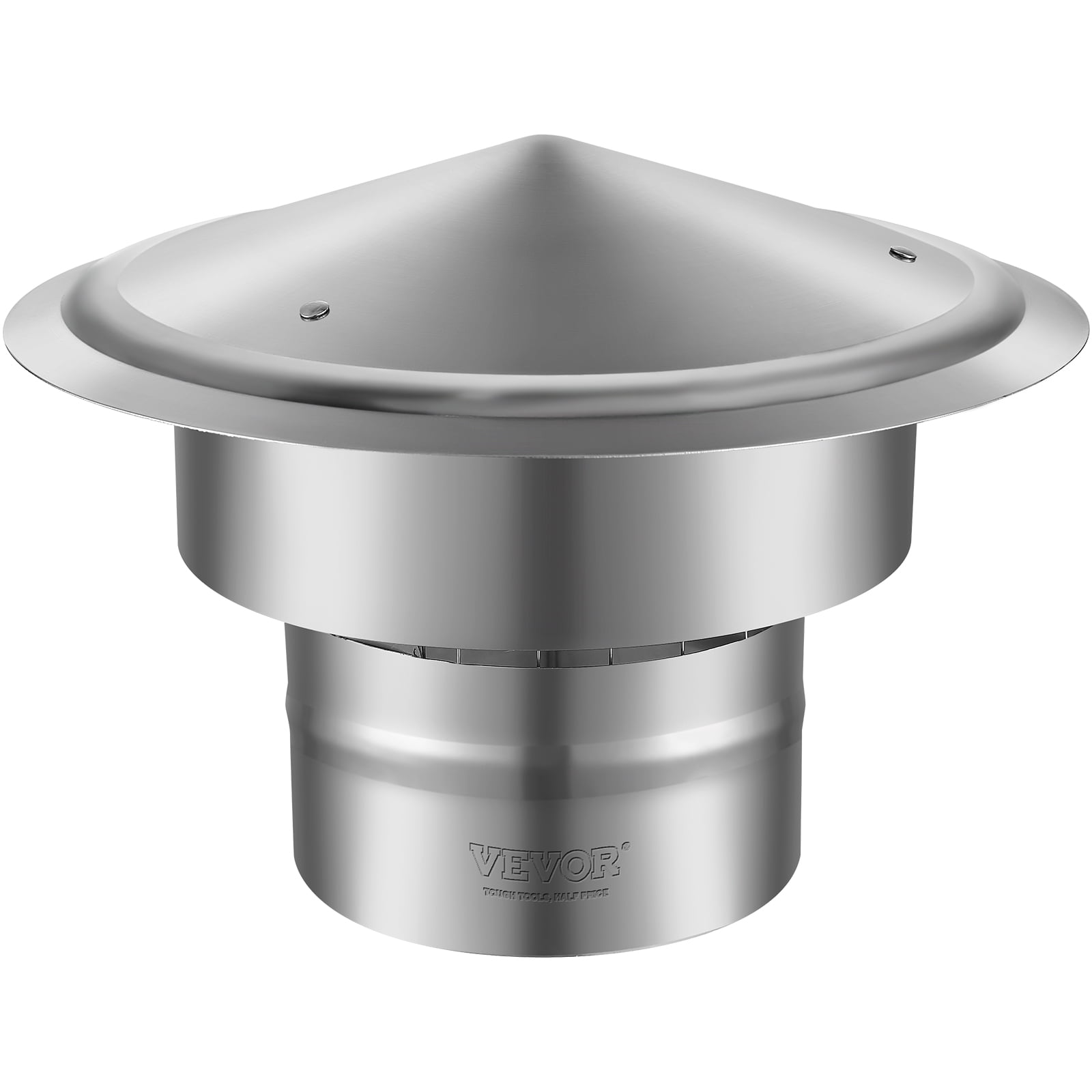 VEVOR Chimney Cap, 6 inch, 304 Stainless Steel Round Roof Rain Cap, 11. ...