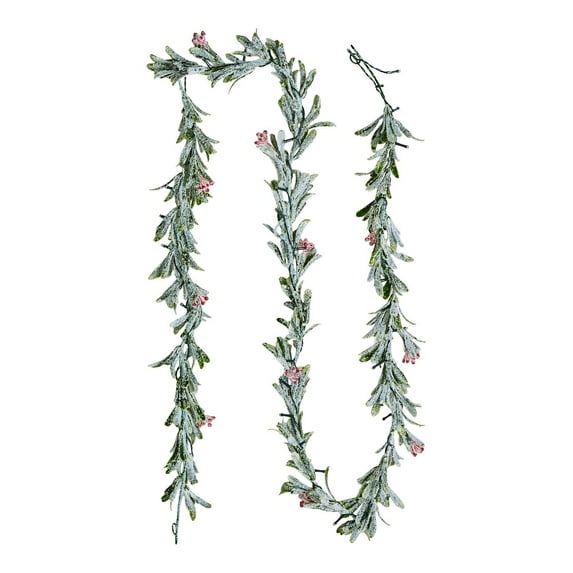 VEVOR Christmas Garland, 9-FT Realistic Greenery Decorated with Vines ...