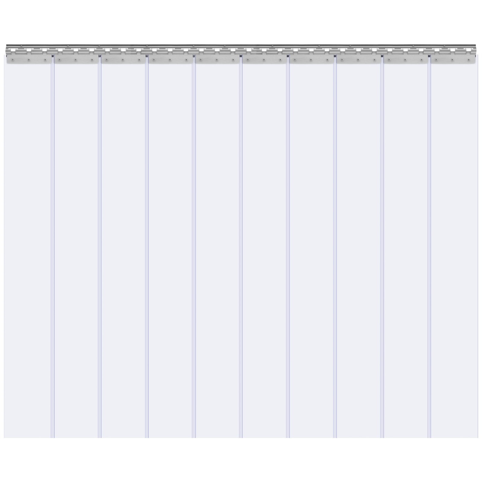 VEVOR Clear PVC Strip Door Curtain Kit - 84"H x 60"W with 0.08" Thick ...