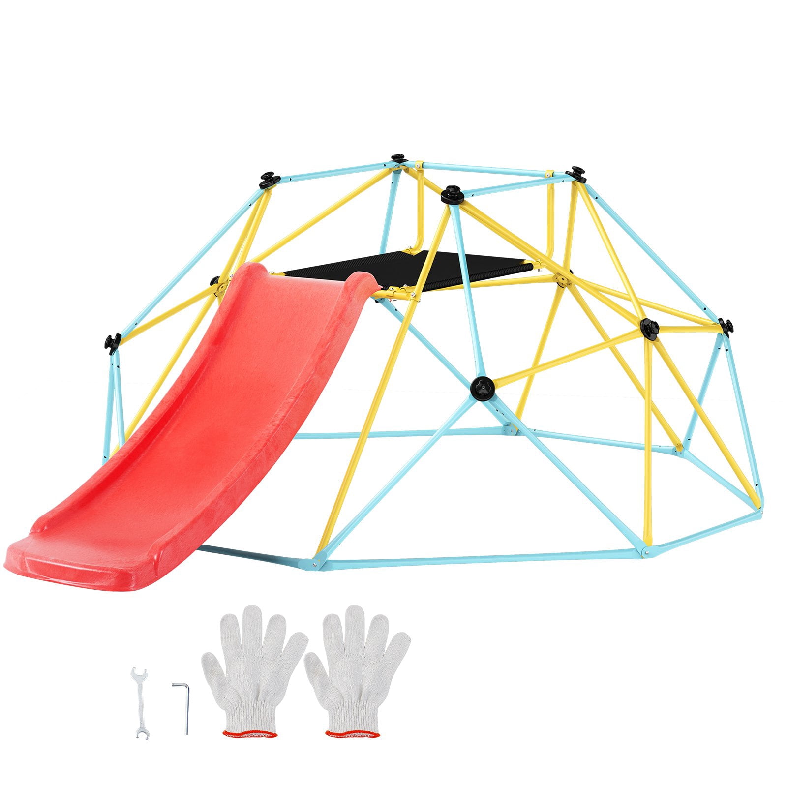 VEVOR Climbing Dome, for Kids 3 to 9 Years Old, 8FT Geometric Dome ...