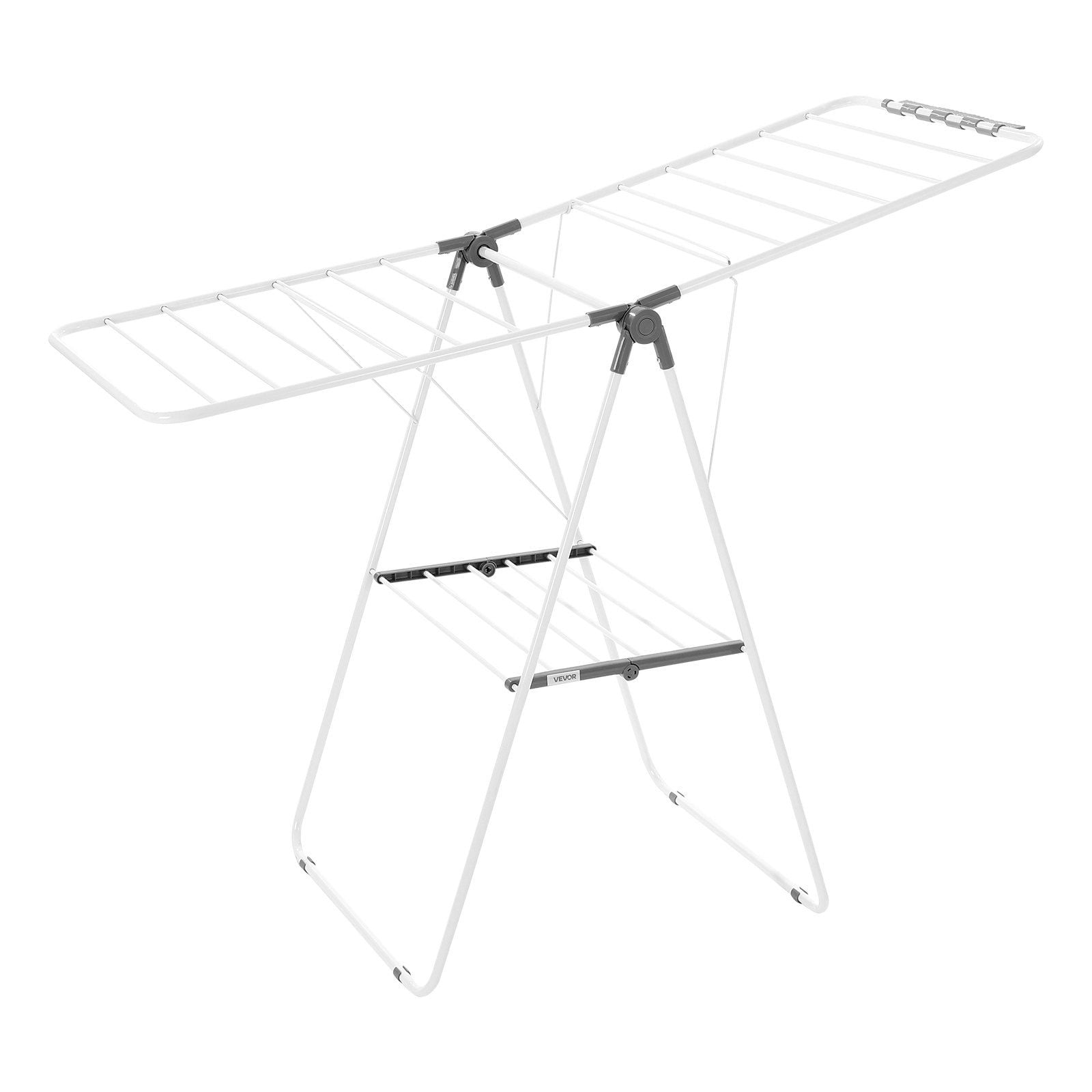 VEVOR Clothes Drying Rack, 2-Tier Foldable Laundry Dryer Rack with Sock ...