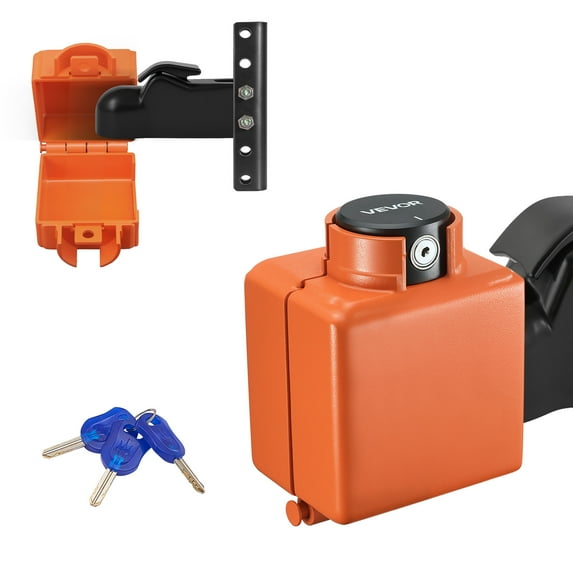 VEVOR Collar Coupler Lock, Fits 2 & 2-5/16-Inch Couplers, Trailer Hitch ...