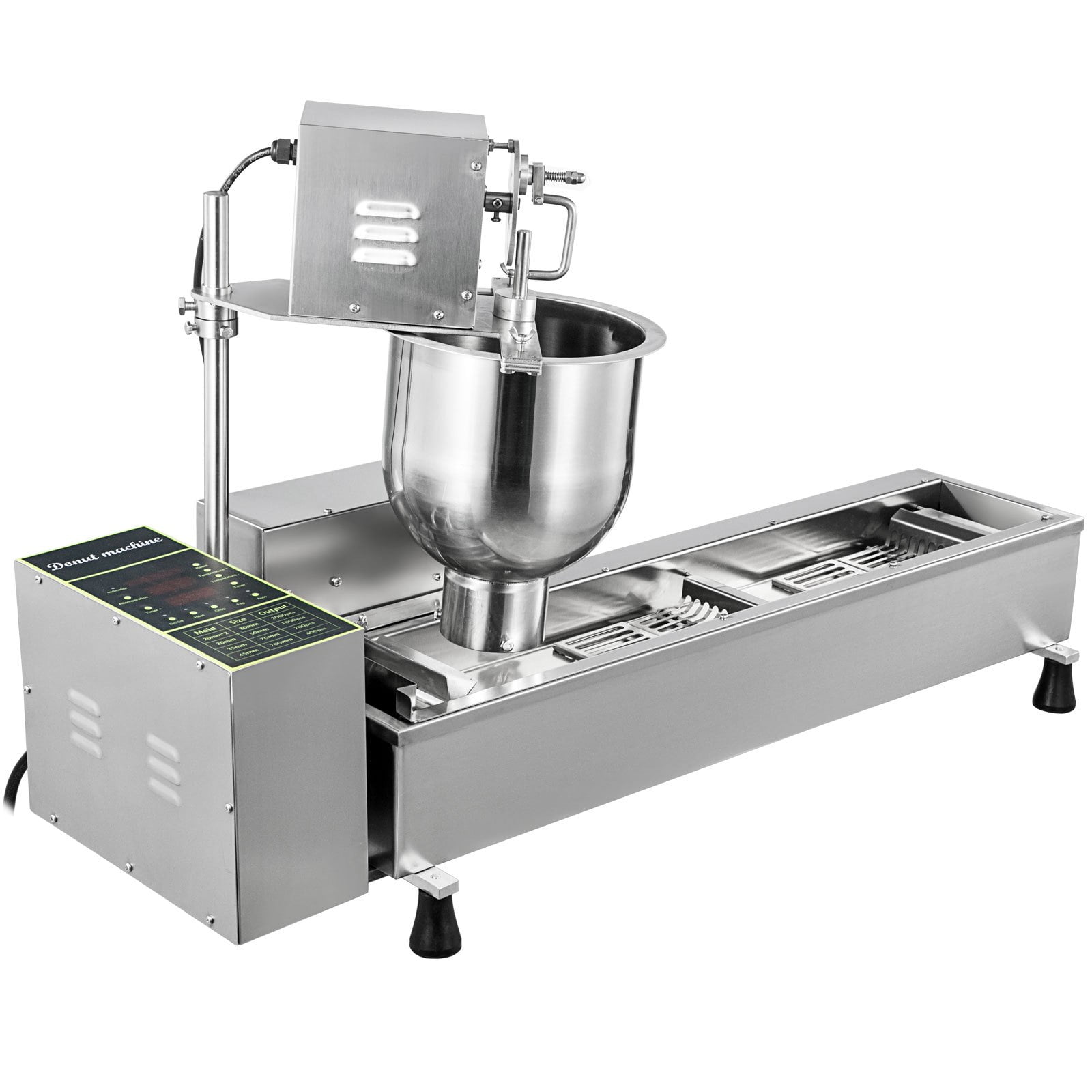 VEVOR Commercial Automatic Donut Maker Machine with 3 Mold Sizes ...