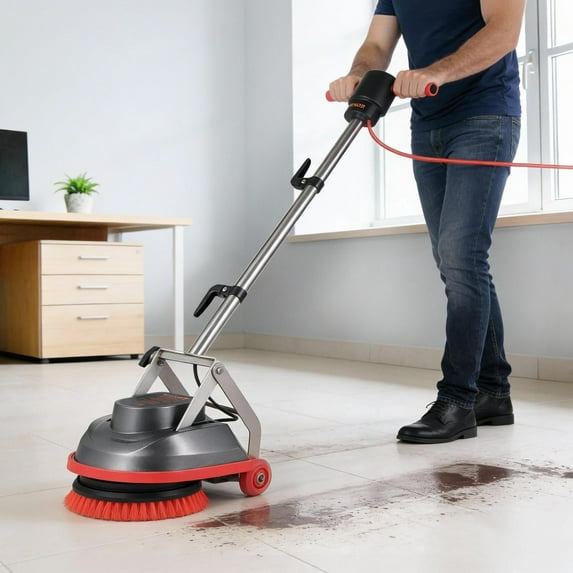 VEVOR Commercial Floor Scrubber Machine, Heavy Duty Floor Cleaner ...