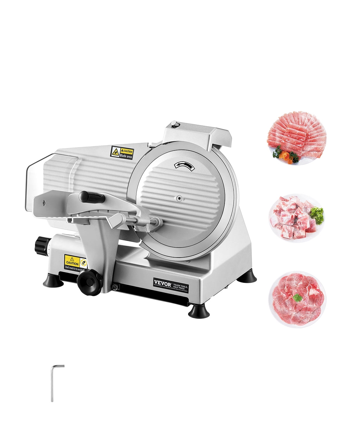 VEVOR Commercial Meat Slicer, 10 inch Electric Deli Food Slicer,180W ...