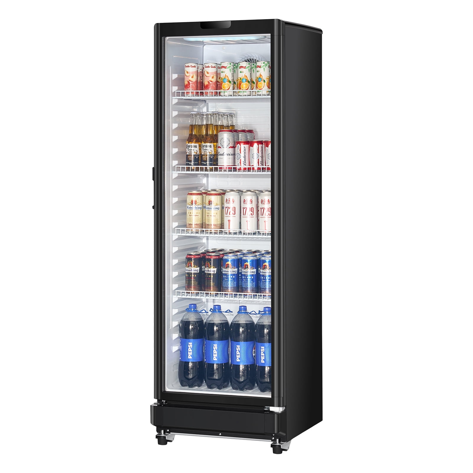 VEVOR Commercial Merchandiser Refrigerator, 8.1 CU.FT Glass Door ...