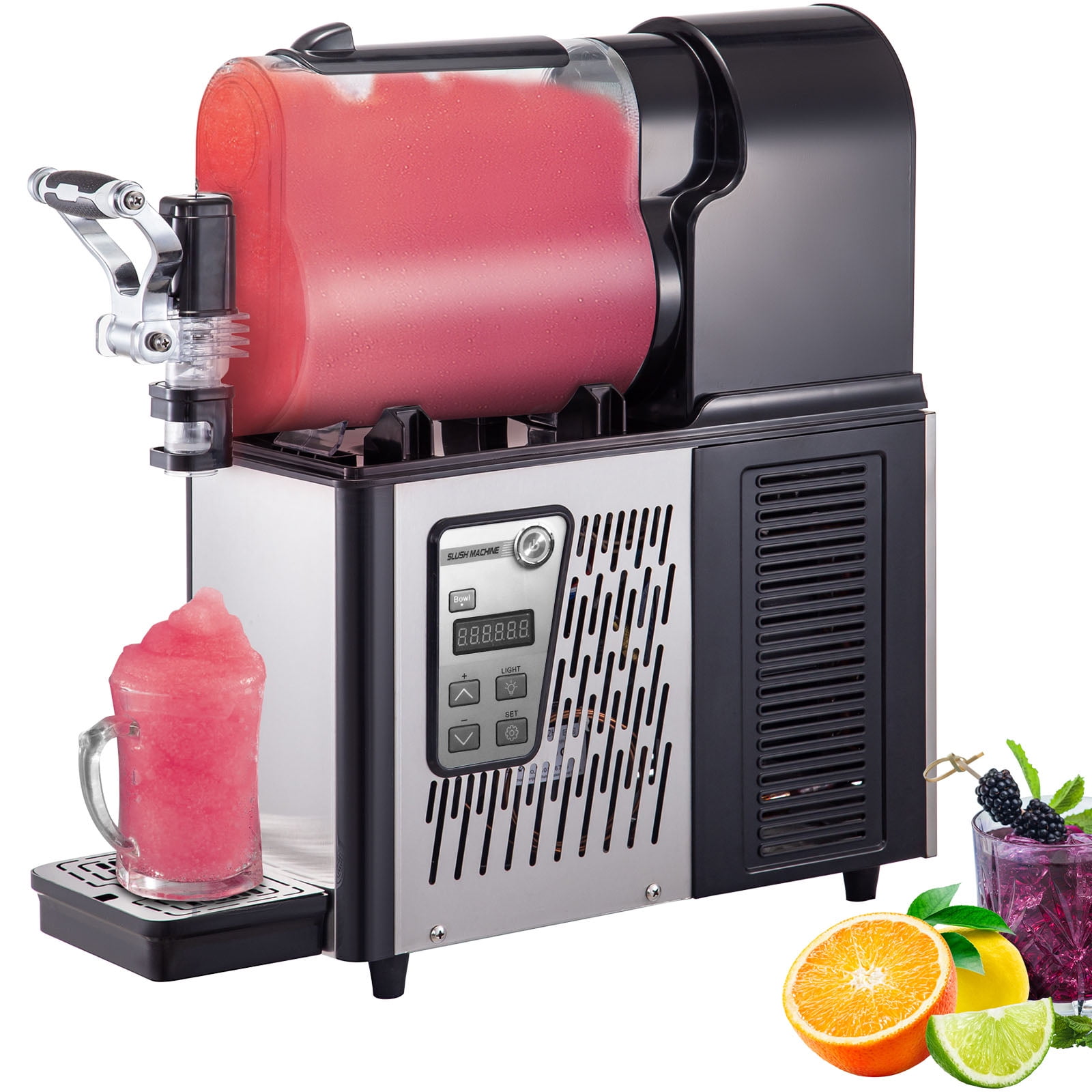VEVOR Home Kitchen Countertop Slushie Maker, 3L Commercial Single Bowl ...