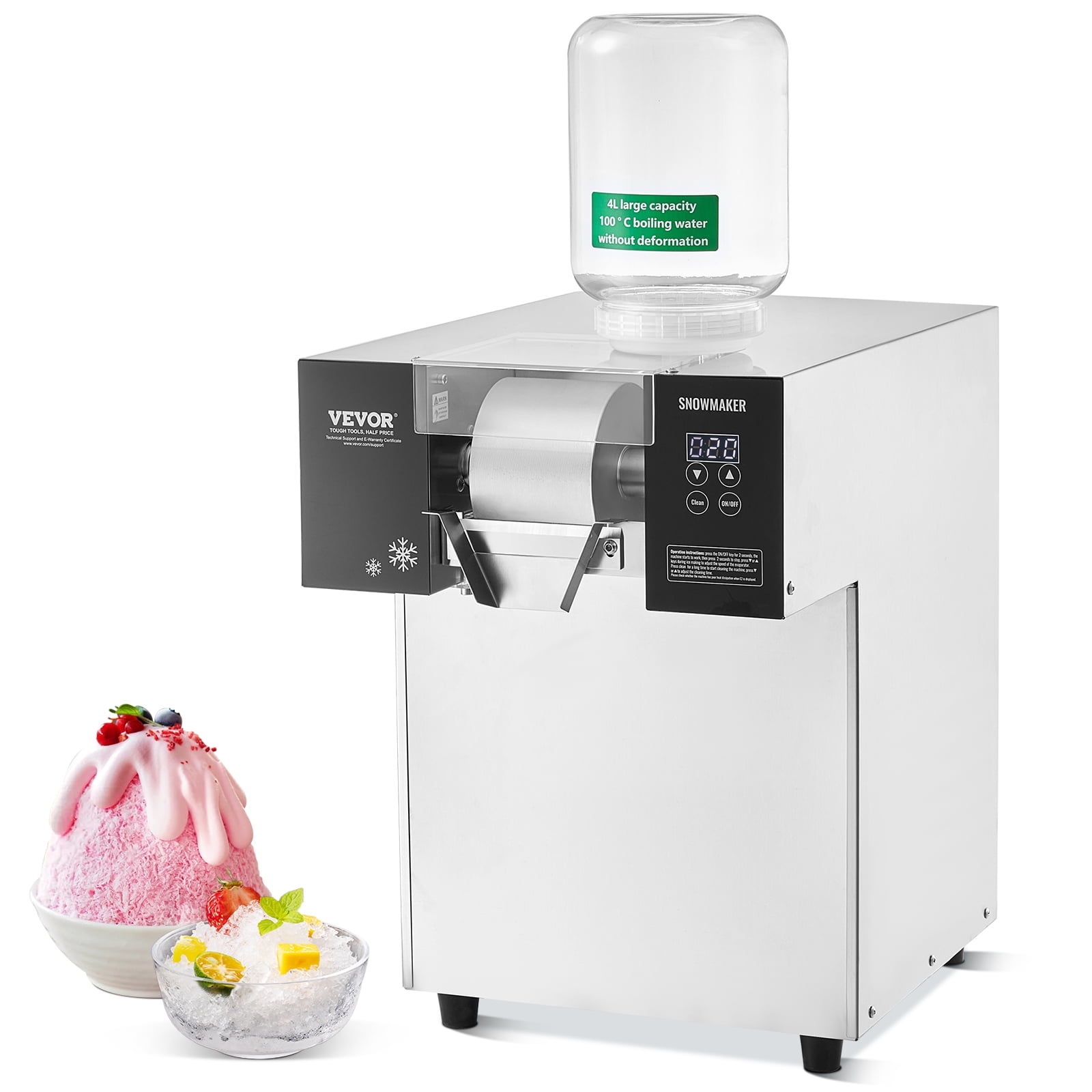 VEVOR Commercial Snowflake Ice Machine, 385LBS/24H Snowflake Ice Maker ...