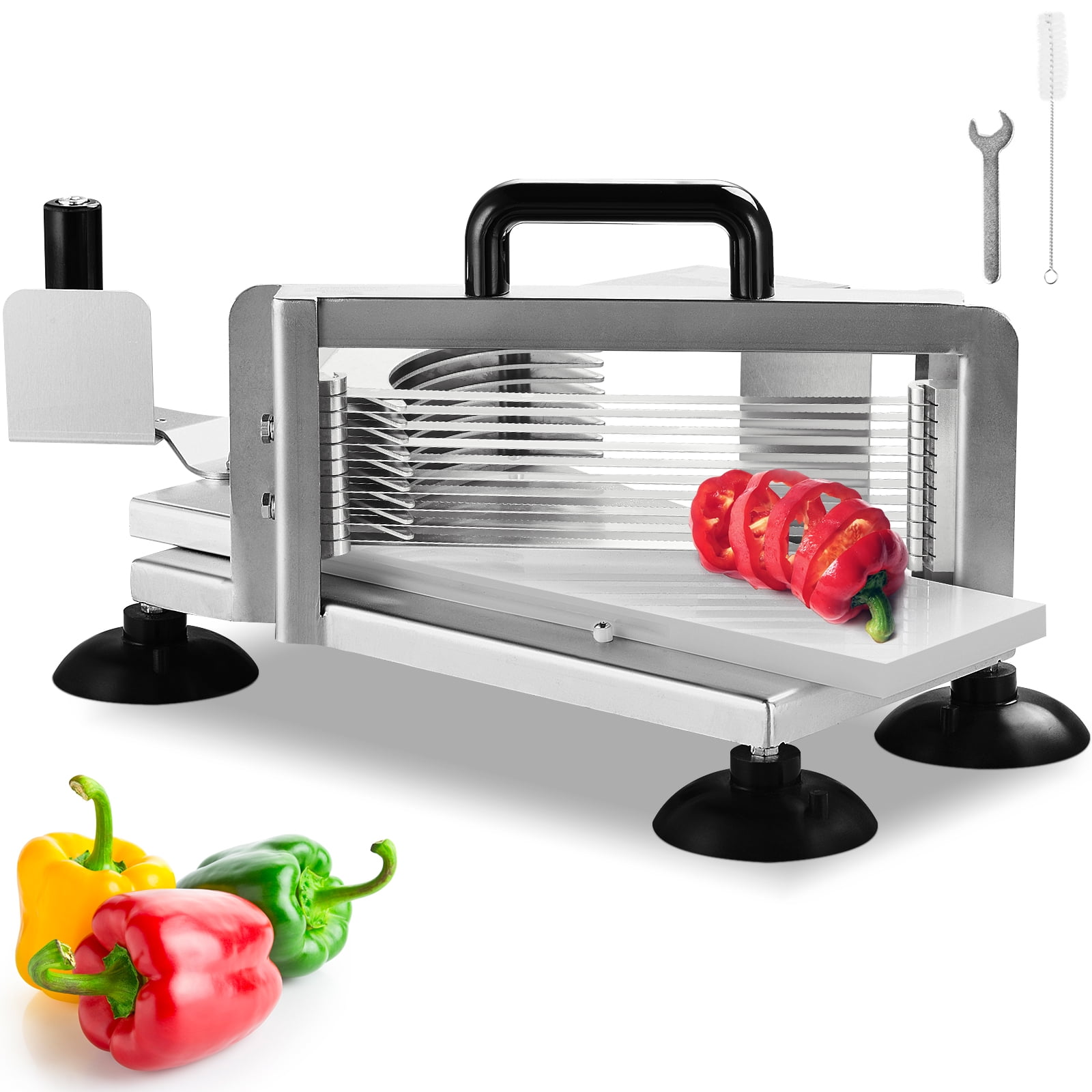 VEVOR Commercial Tomato Slicer, 1/4 inch Tomato Cutter Slicer ...