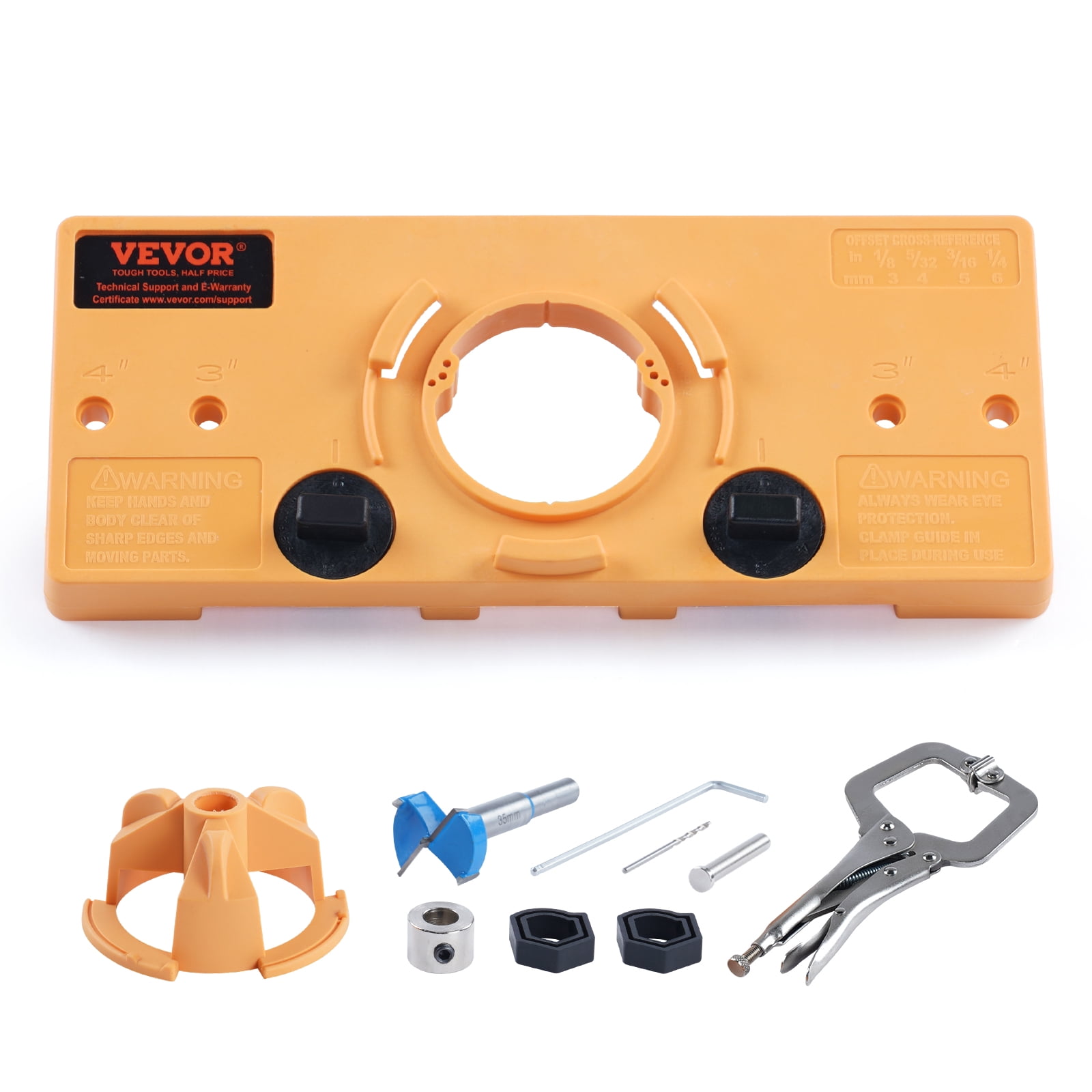 VEVOR Concealed Hinge Jig, Cabinet Hinge Jig with C-Type Clamp and ...