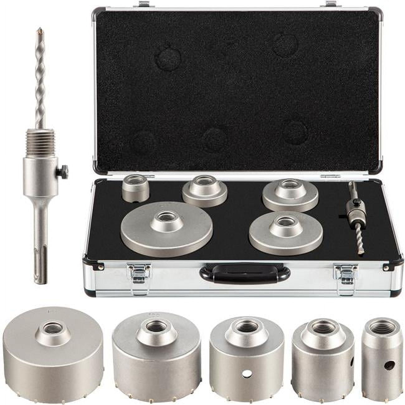 VEVOR Concrete Hole Saw Kit - SDS Plus Shank Drill Bit Set for Masonry ...