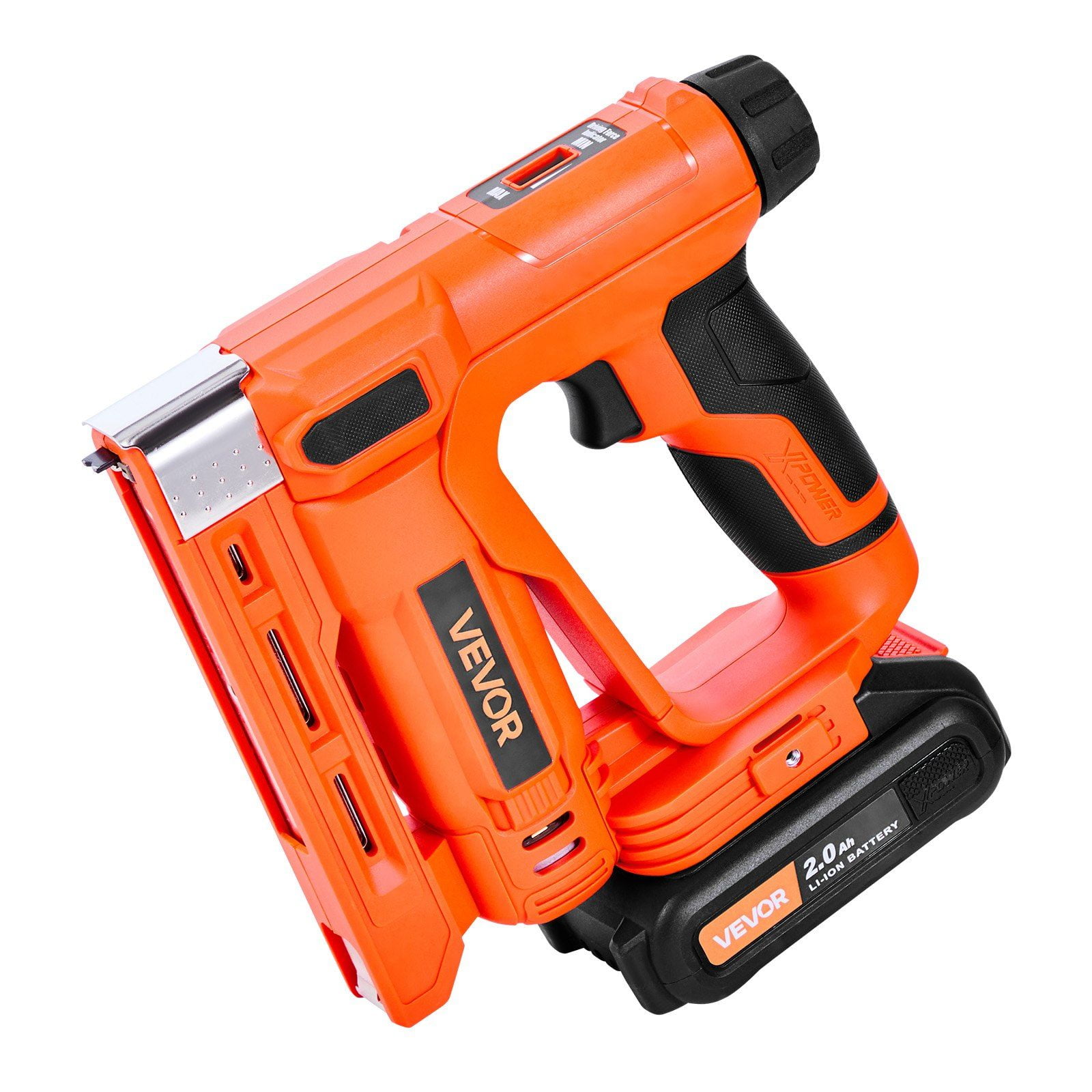 VEVOR Cordless Brad Nailer, 2-in-1 Nail Gun Staple Gun, 18 Gauge 5/8 ...