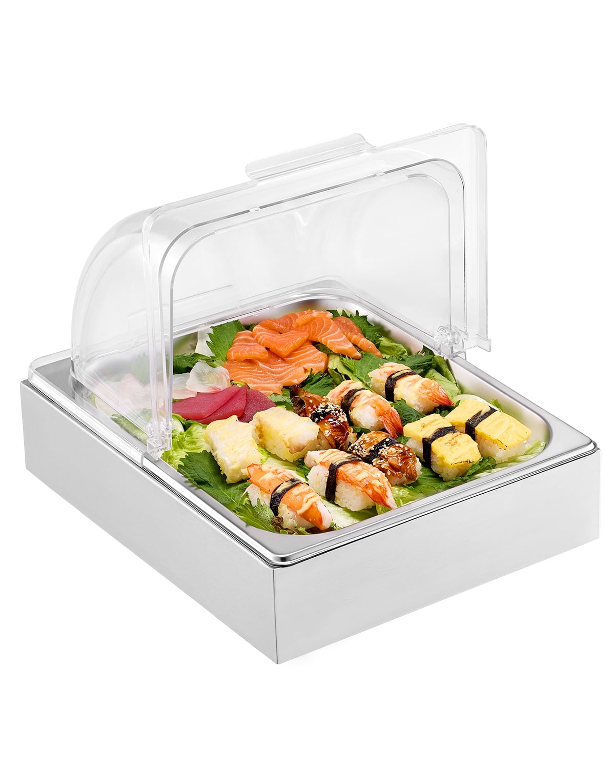 VEVOR Countertop Food Serving Display Container, 1 x 1/2 Pan Stainless ...