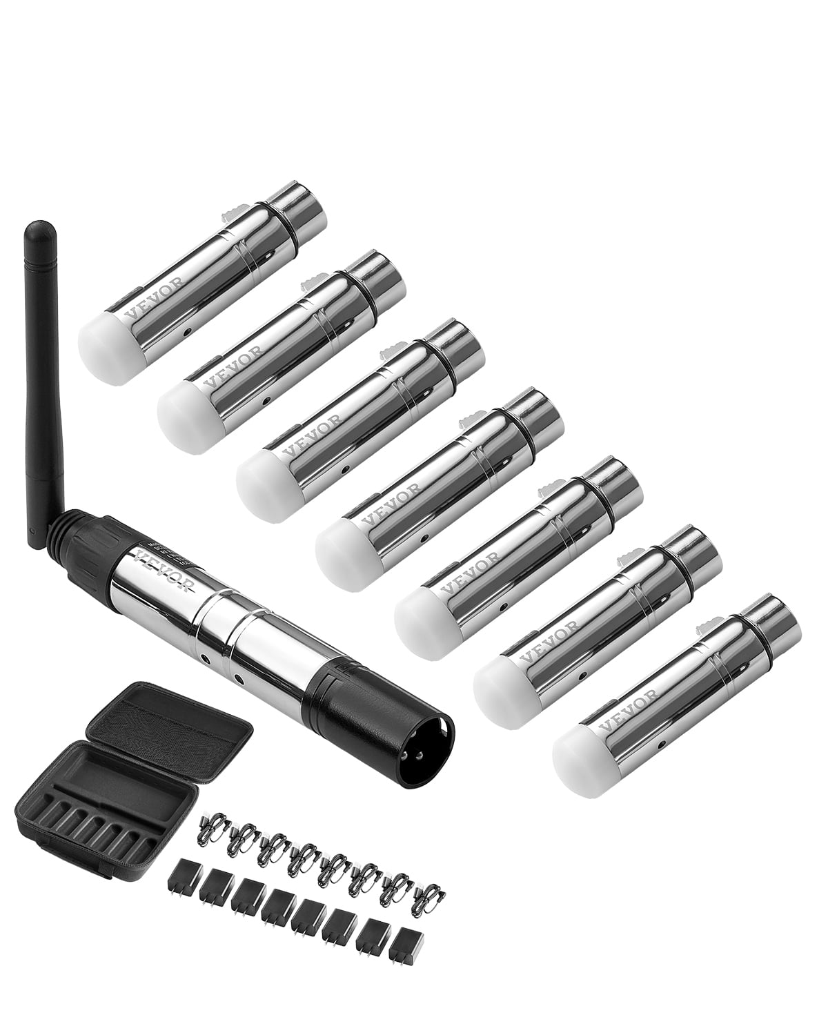 VEVOR DMX Wireless Receiver, 7 Receivers & 1 Transmitter, 2.4G ISM Band ...