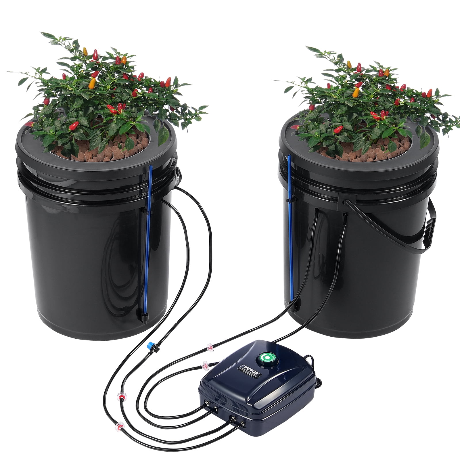 VEVOR DWC Hydroponics Grow System, Hydroponic Growing System with Top Drip Kit, Deep Water ...