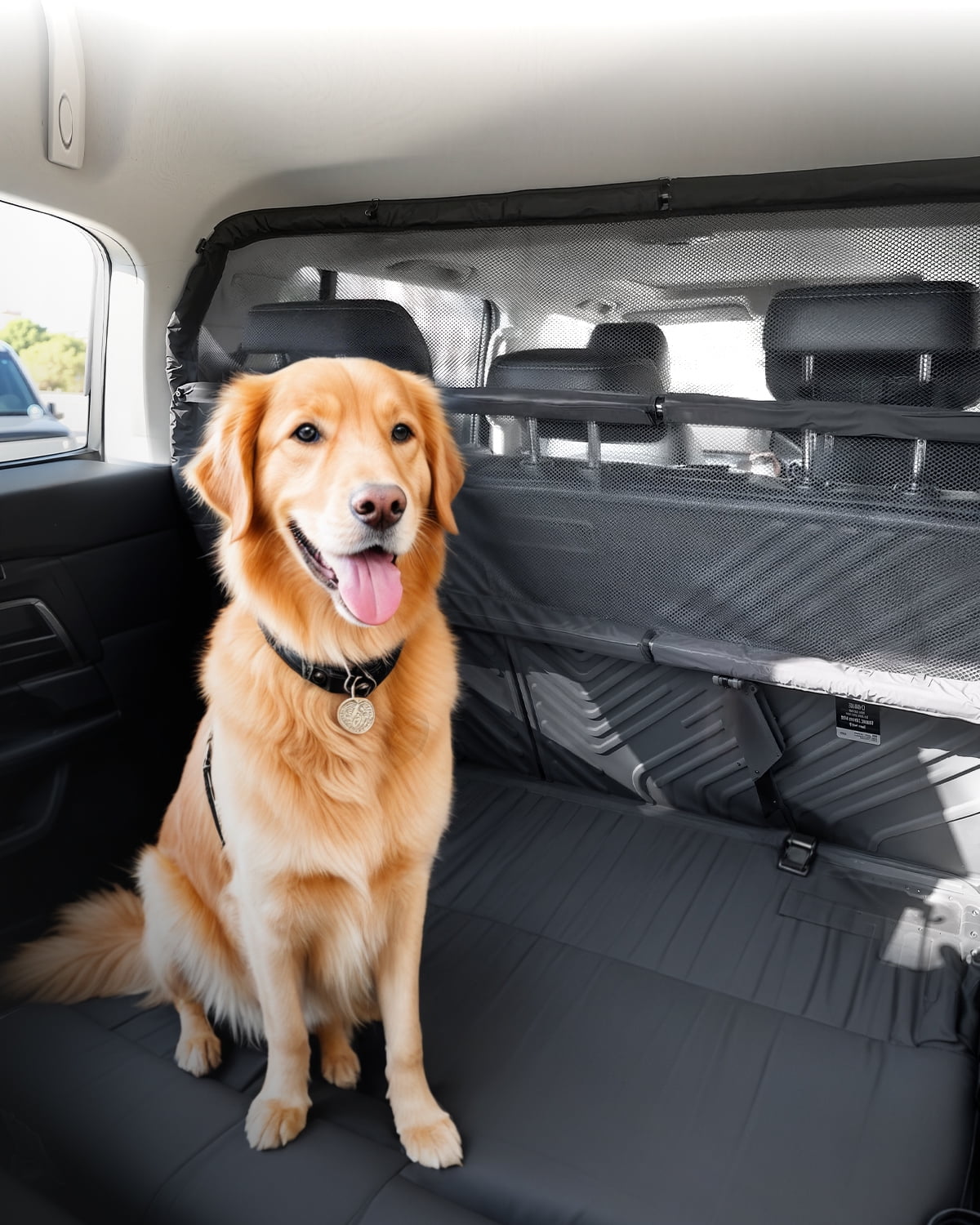 VEVOR Dog Car Barrier, 46in. Wide Car Divider for Cargo Area, Vehicle ...