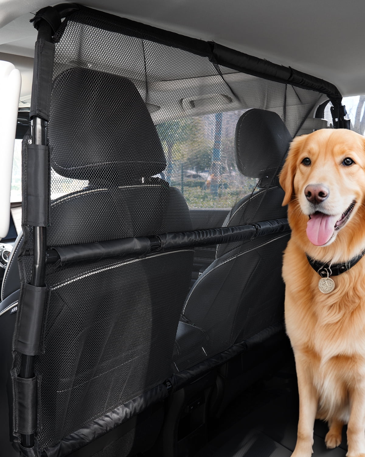 VEVOR Dog Car Barrier, 56in. Wide Car Divider for Front Seats ...