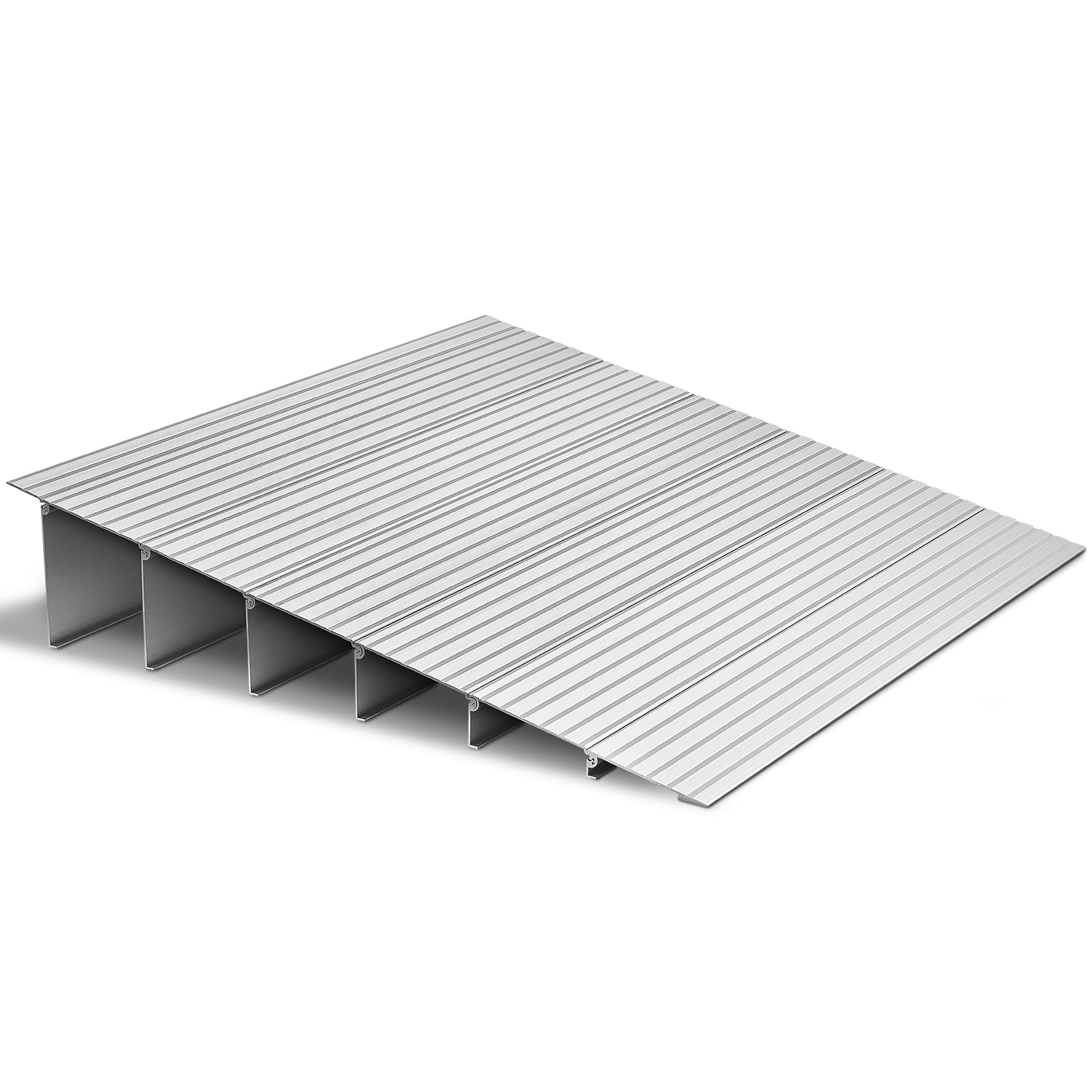 VEVOR Door Threshold Ramp, 6 inch Rise, Aluminum Alloy Threshold Ramp ...