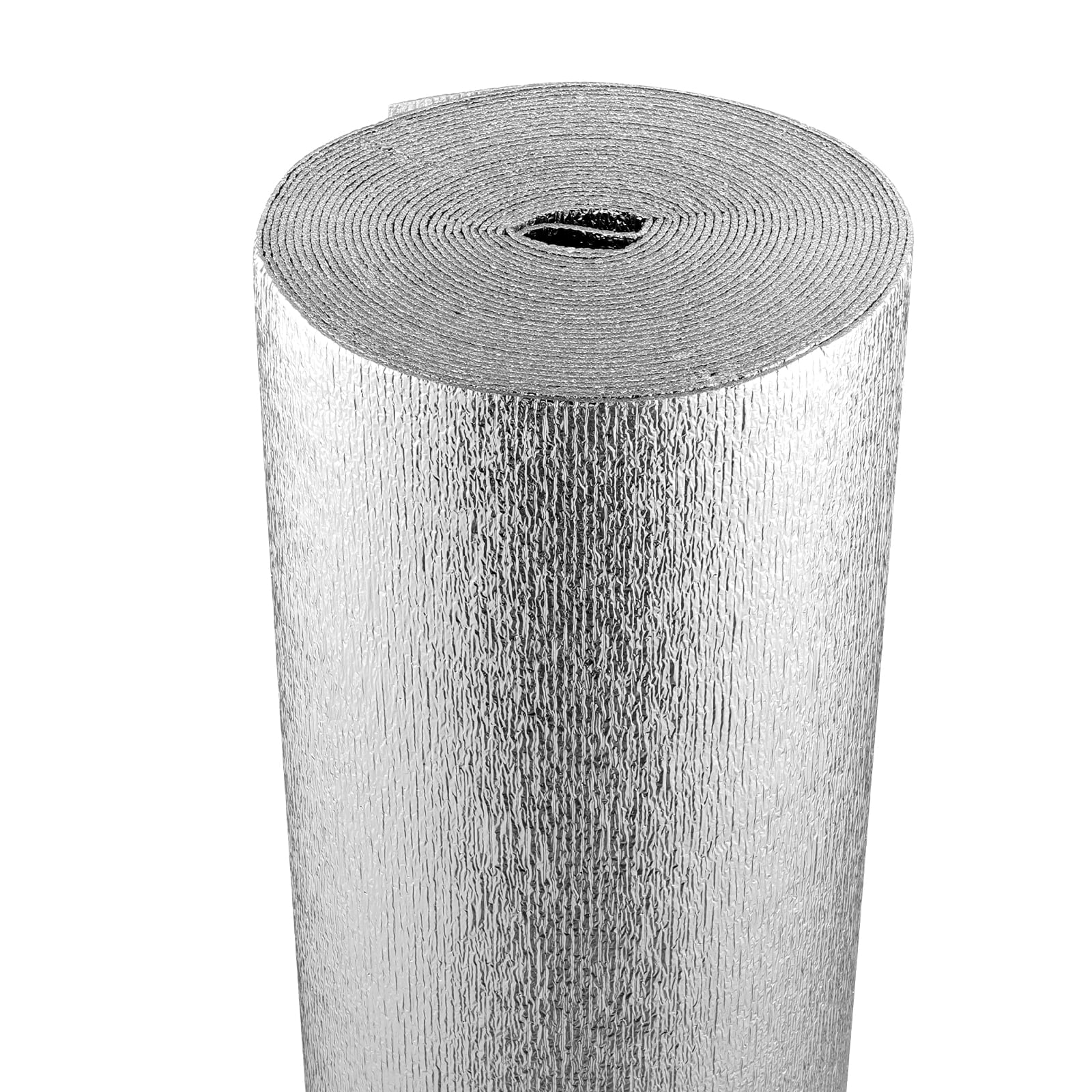 VEVOR Double Reflective Insulation Roll, Foam Core Radiant Barrier, 3.2 ...