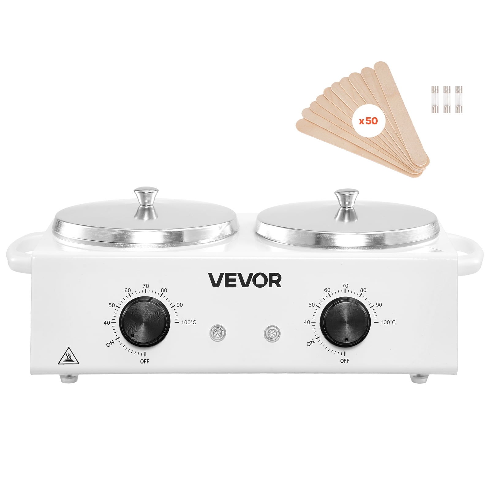 VEVOR Double Wax Warmer, 1200ML Professional Dual Wax Warmer for Hair ...