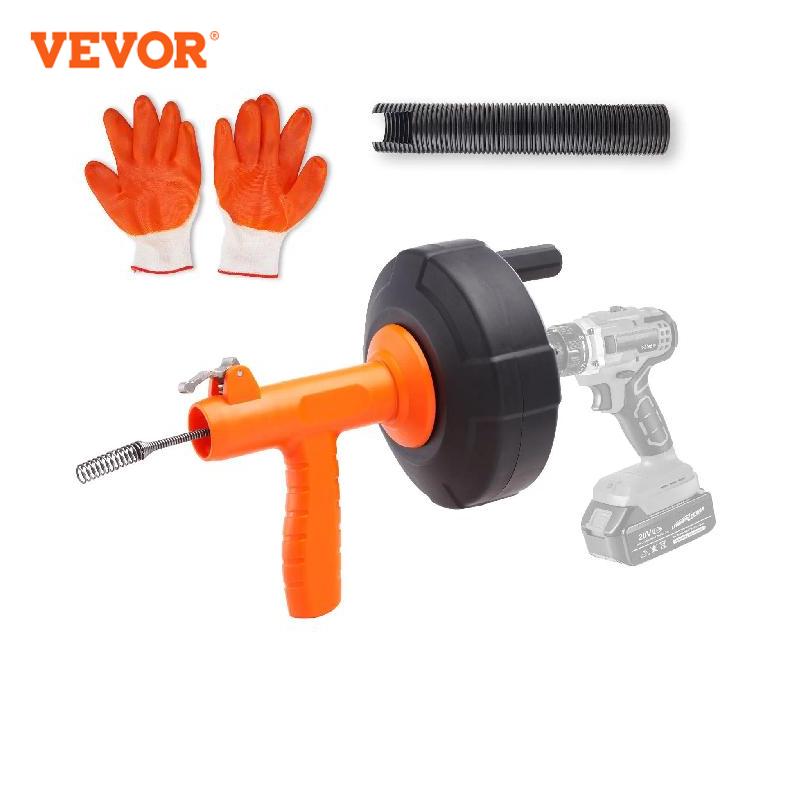 VEVOR Drain Cleaner Machine 25FT Automatic Tube Cleaner Blockage ...