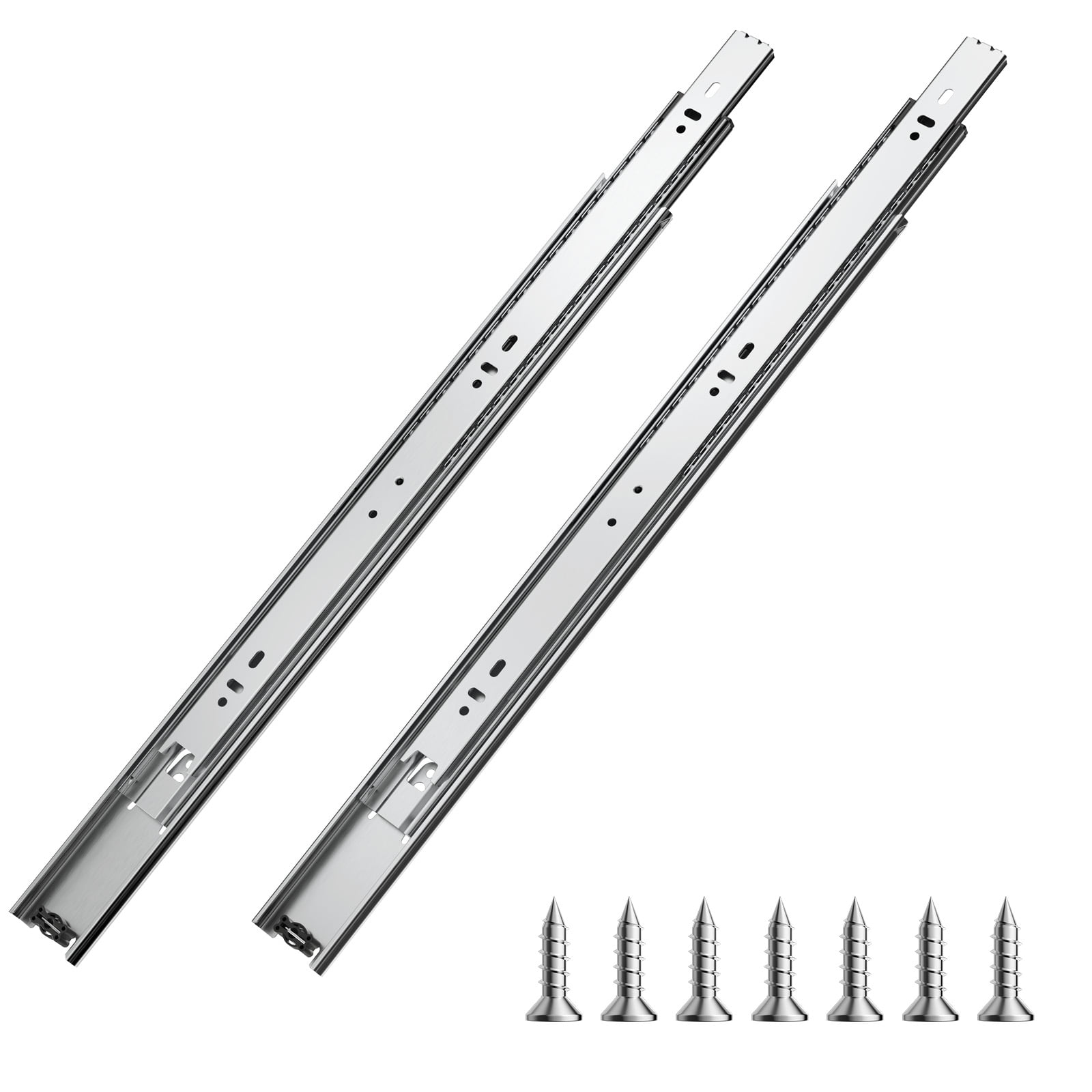 VEVOR Drawer Slides, 18 inch, 10 Pairs Full Extension Ball Bearing ...