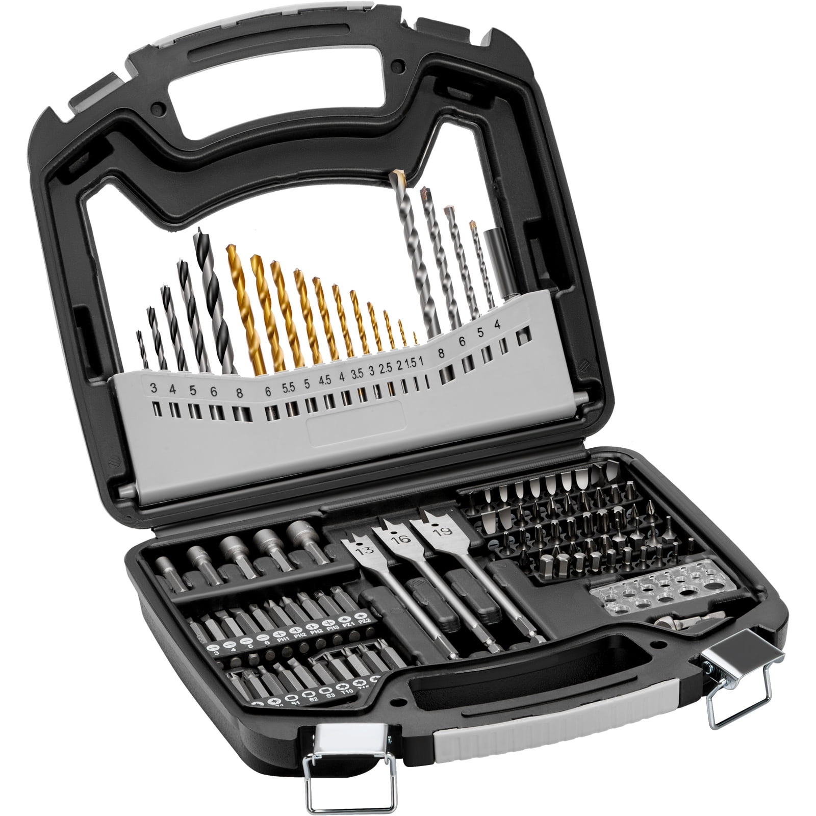 VEVOR Drill Bit Set, 101 Pieces Drill and Driver Bit Set, Screwdriver ...