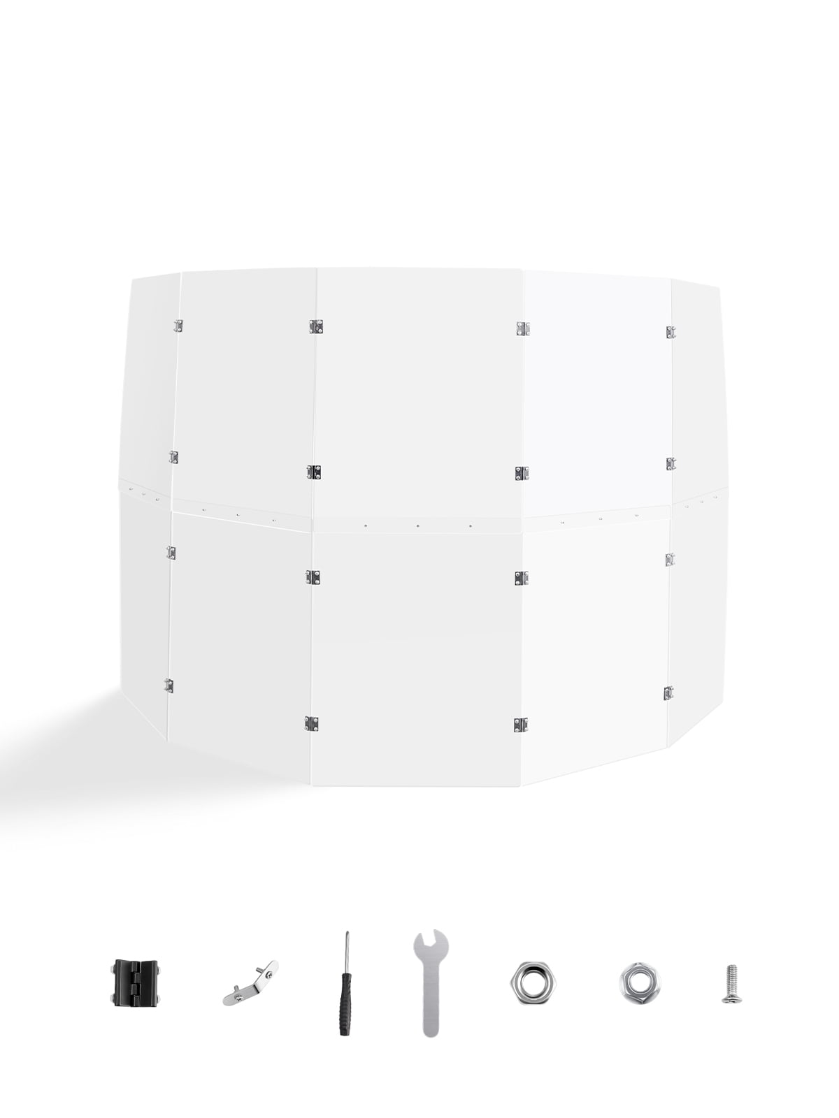 VEVOR Drum Shield, 5 Panels 2 ft x 5 ft Portable Acrylic Drum Cage with ...