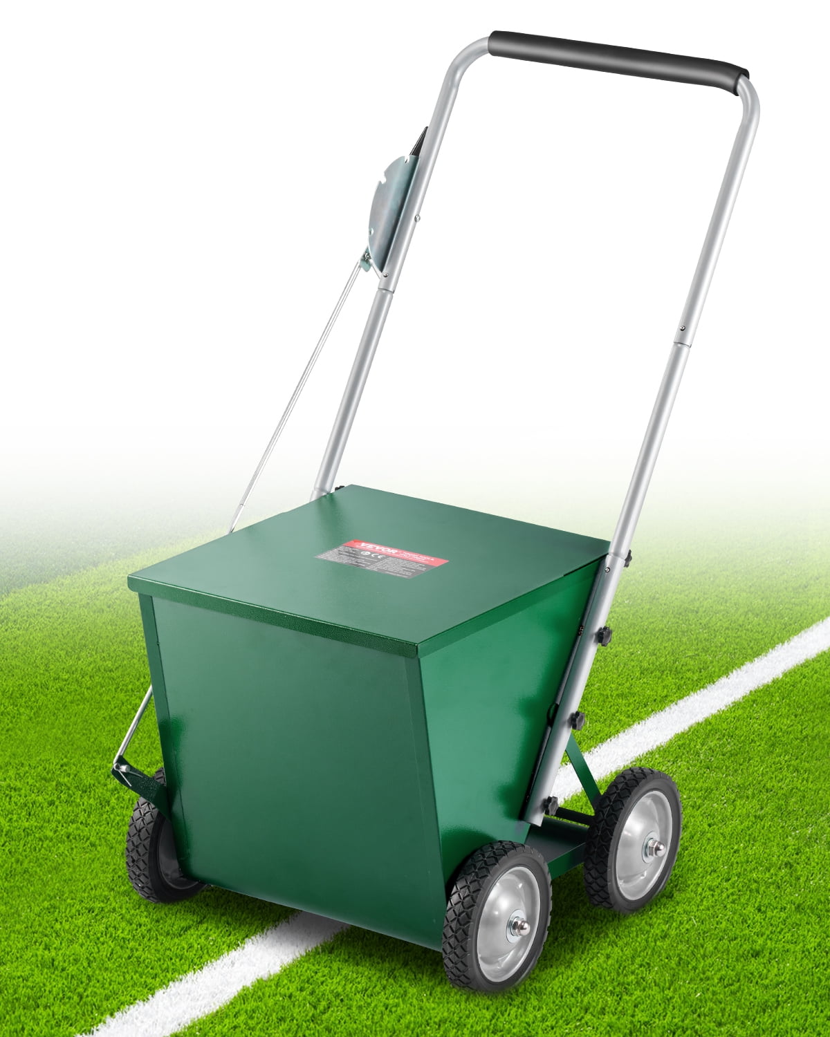 VEVOR Dry Line Marker, 4-Wheel, 2 or 4 in Lines, Field Dry Line Chalker ...