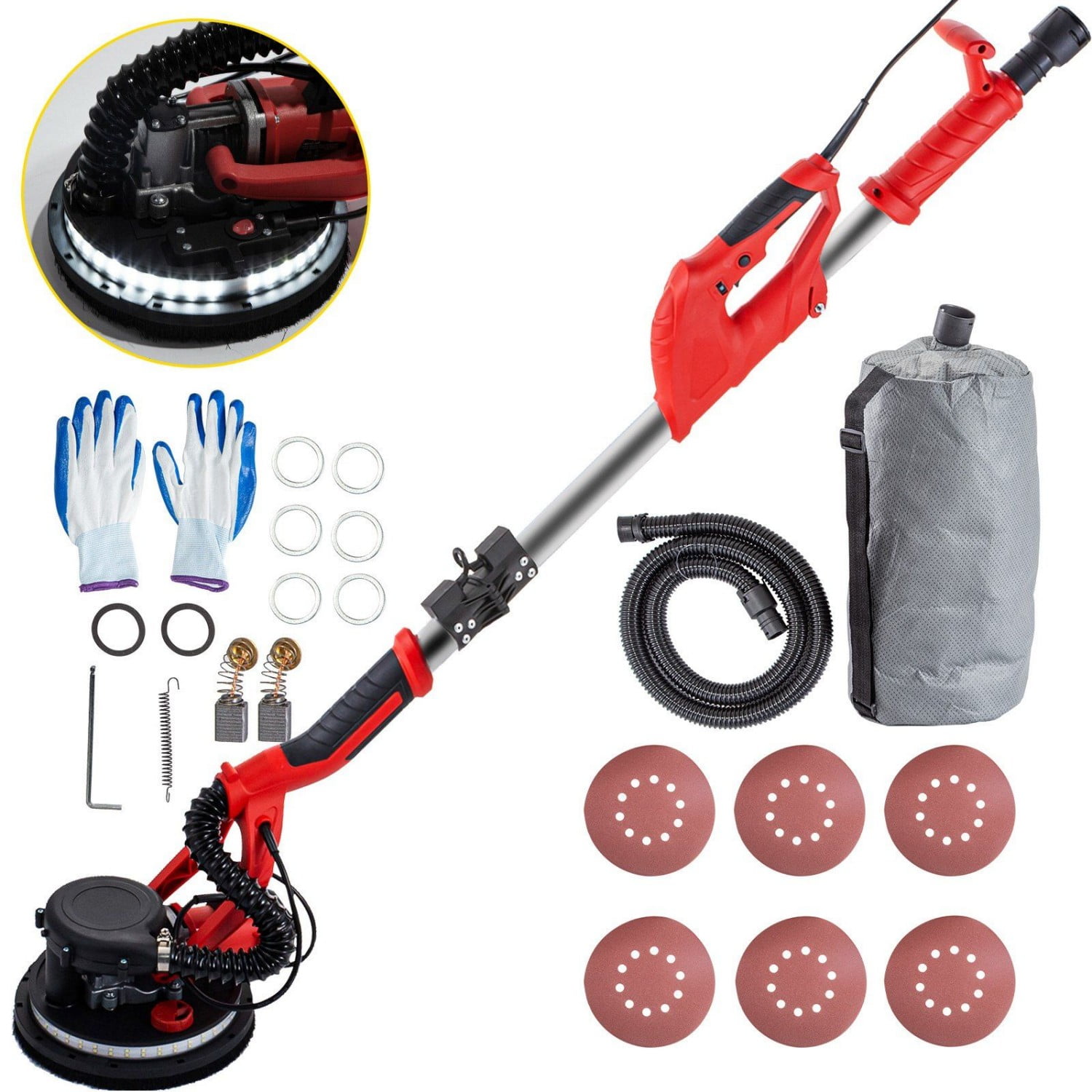 VEVOR Drywall Sander 850W Electric Drywall Sander Variable Speed 800 ...