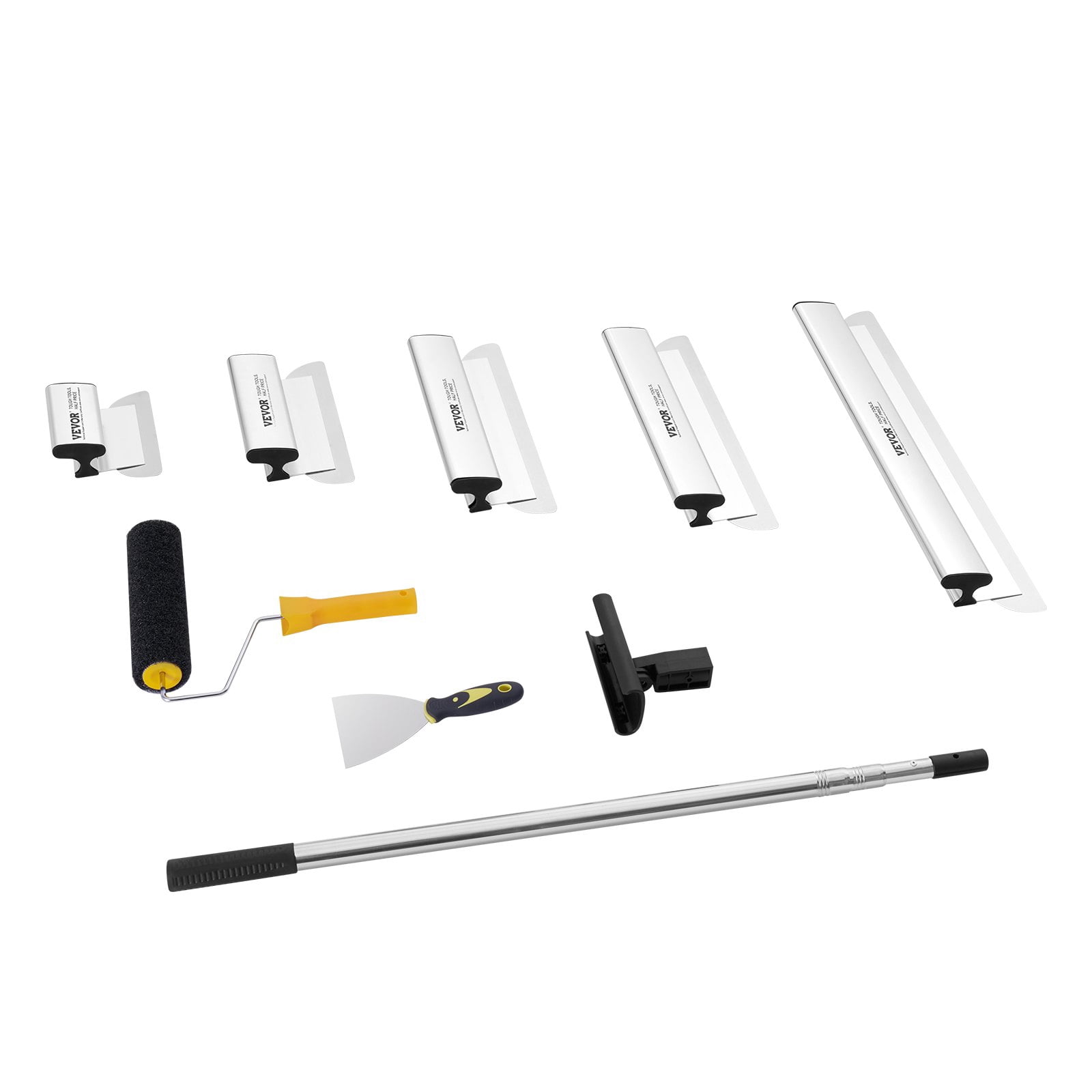 VEVOR Drywall Skimming Blade Set, Includes 7, 10, 14, 16, 24-inch ...