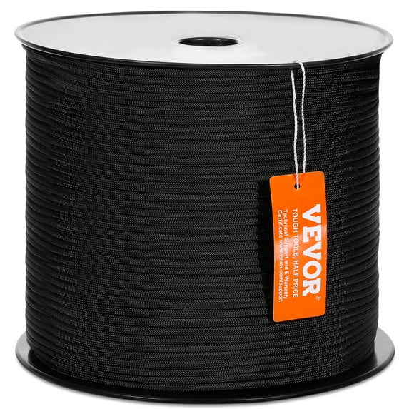 VEVOR Durable Nylon Cord, 3/16 inch x 1000 ft, 32-Strand Design, 720 ...