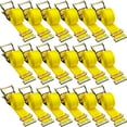 "VEVOR E-Track Ratchet Strap, 18 Pack 2"" x 15', 4400 lbs Strength, Tie ...