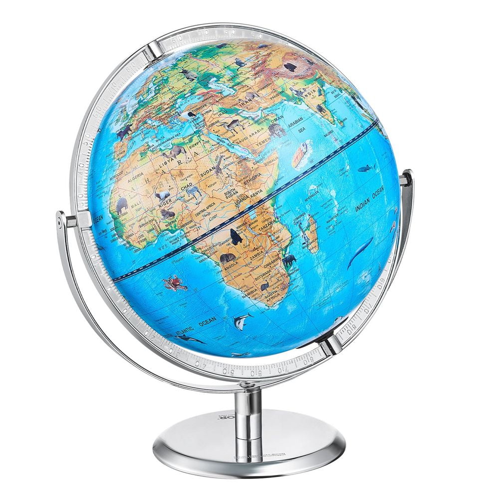 VEVOR Educational Globe for Kids, 10 in/254 mm, Interactive AR World ...